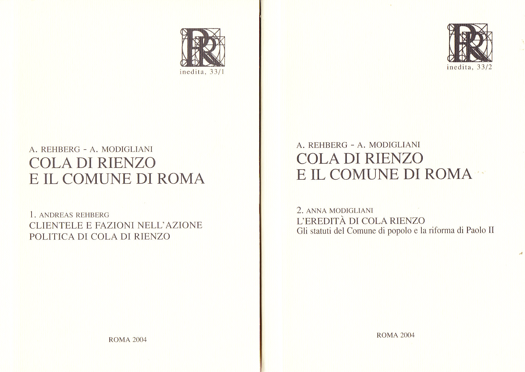 Cola di Rienzo e il Comune di Roma | www.libreriamedievale.com