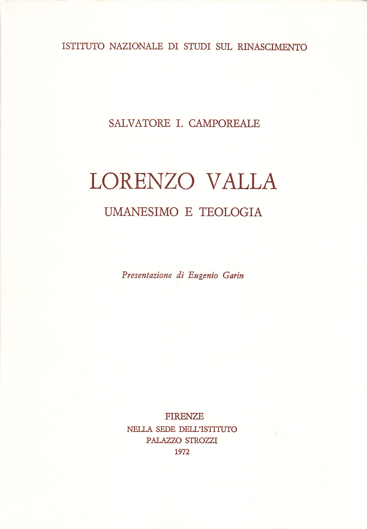 Lorenzo Valla. Umanesimo e teologia | www.libreriamedievale.com